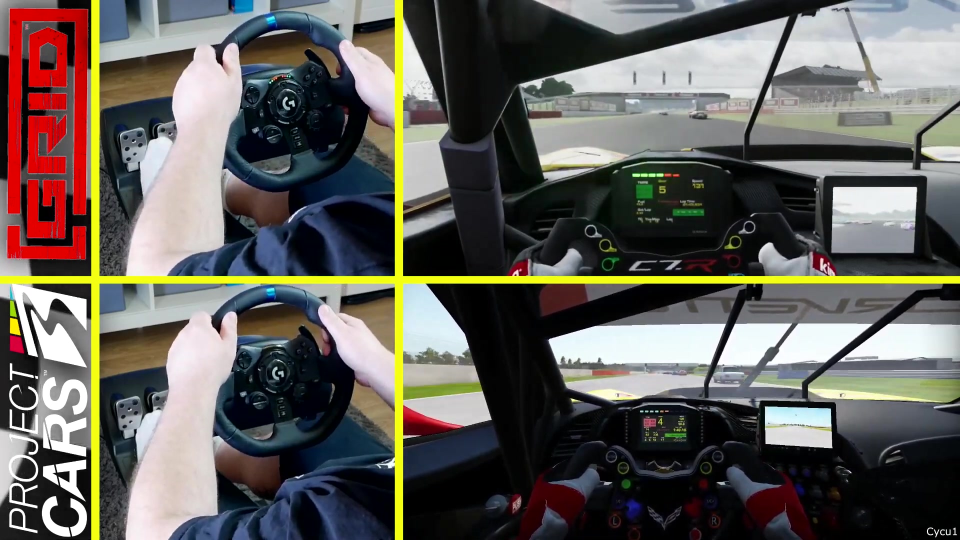 罗技G923 Trueforce功能开关对比测试 | GRID vs Project CARS 3