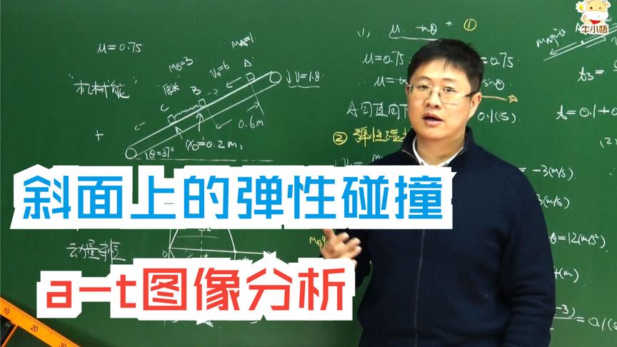 【王文博物理】斜面上的弹性碰撞、a-t图像分析(难度钻石级)