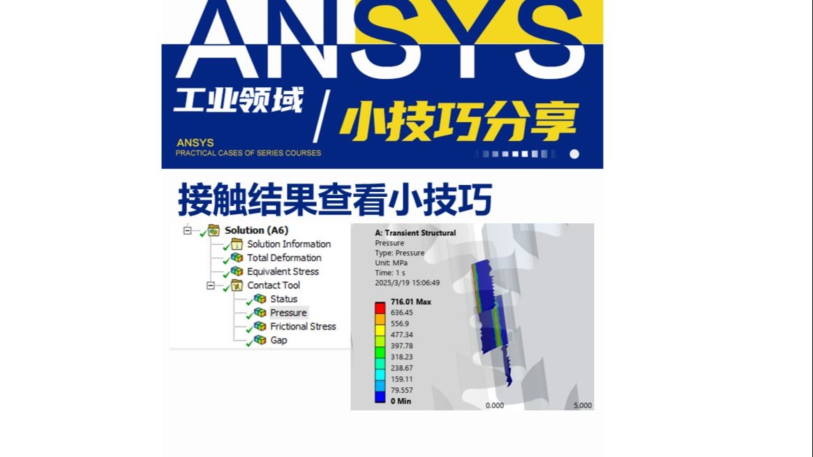 ANSYS 接触结果解读难?这个技巧快收藏