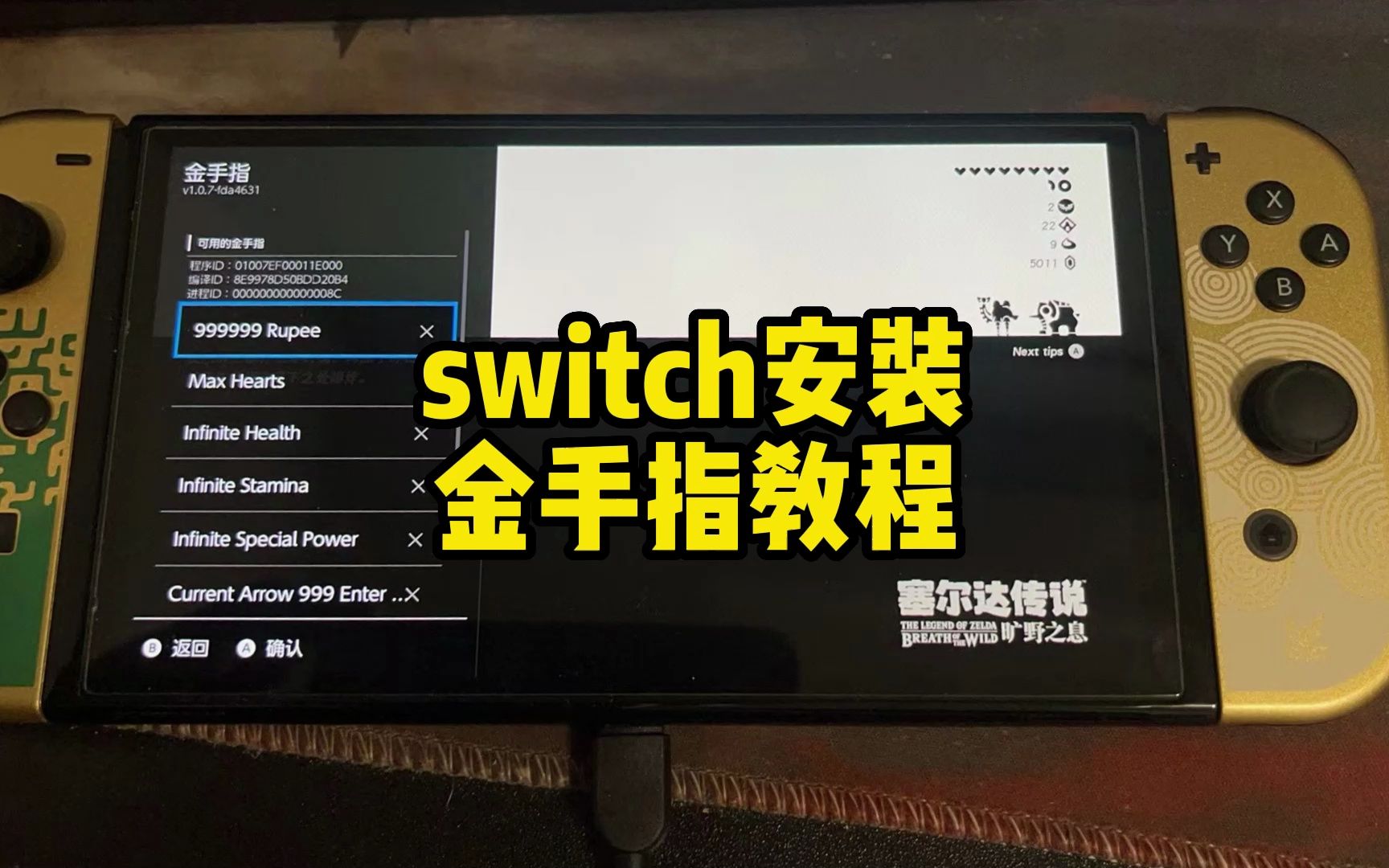 switch如何安装金手指教程#switch #游戏 #主机游戏