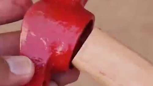 安装锤子头之前,为啥要在手柄上套一节PVC管?原来这样才正确