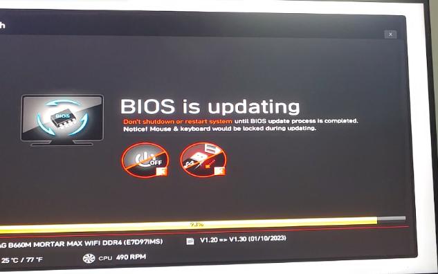 微星B660M MAG MAX DDR4主板最新BIOS单烤FPU心如止水最高...