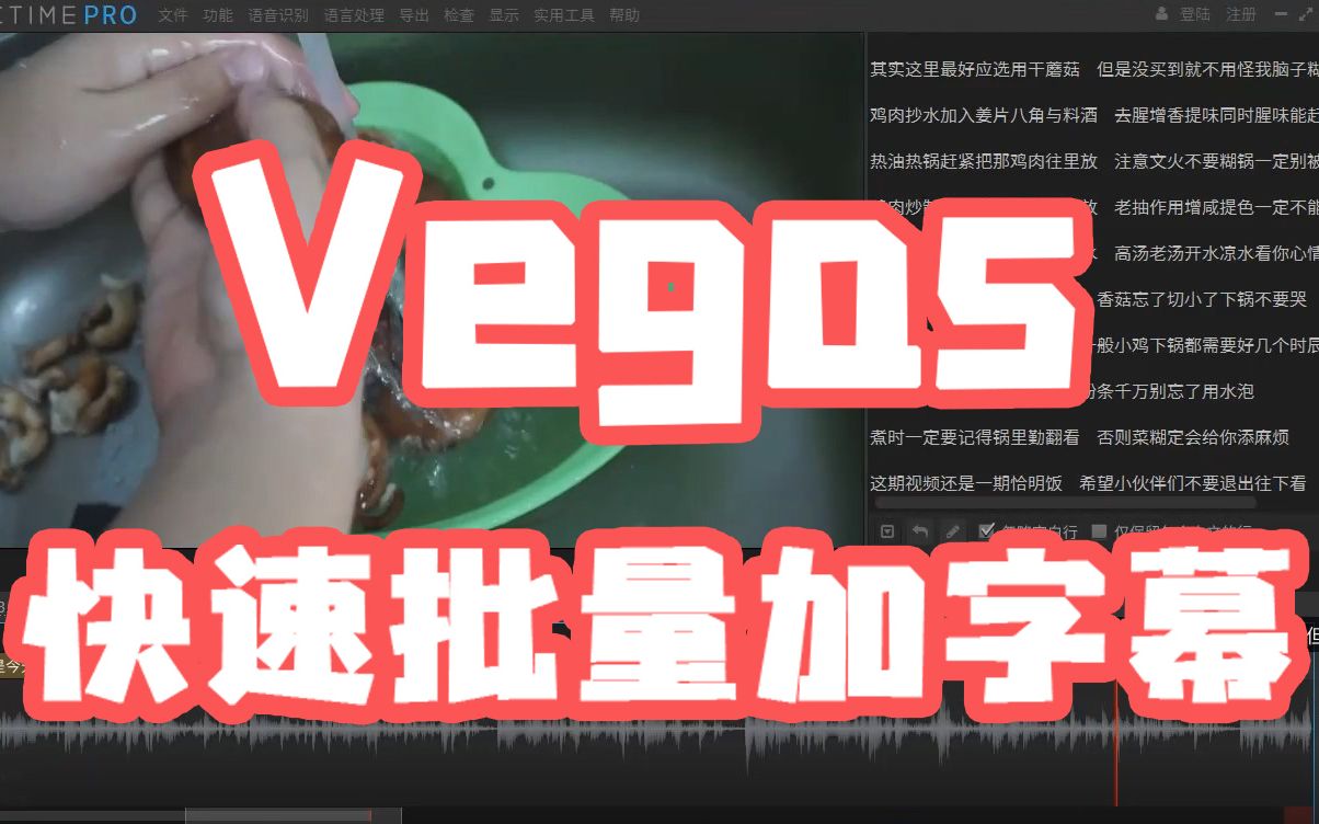 Veags最简单批量添加字幕 -利用Arctime