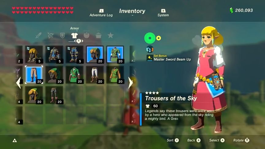 《塞尔达传说荒野之息》公主服装MOD