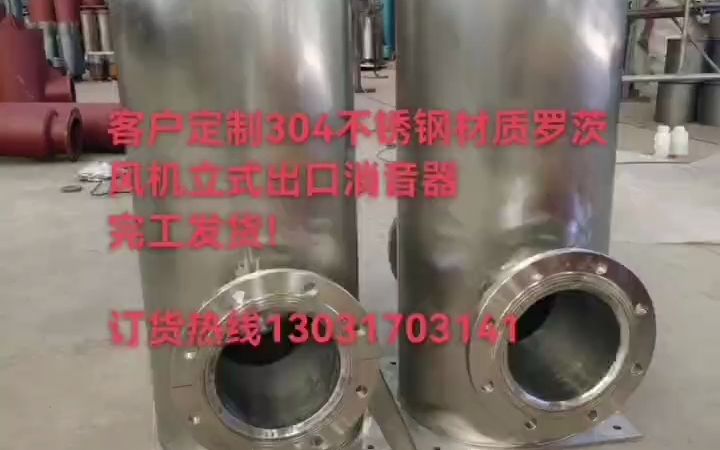 304不锈钢罗茨风机消音器316L不锈钢罗茨鼓风机消声器