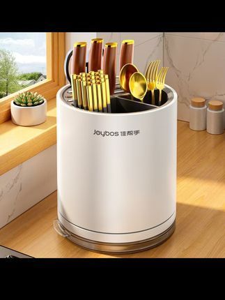 厨房有个这个#旋转刀架 各种菜刀、筷子、勺子都能收纳在里面,整整齐齐的还好拿取#厨房旋转刀架 #厨房置物架 #刀架置物架