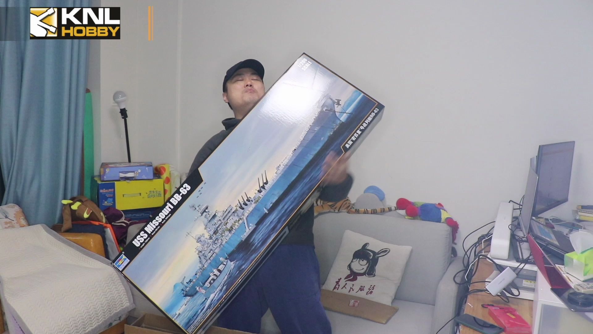 ...手最大的静态舰船模型开箱!1/200美国海军密苏里号战列舰BB-63 上集