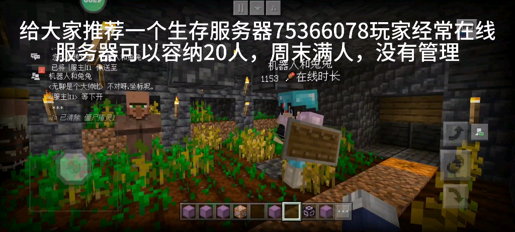我的世界纯生存服务器你不来看看吗