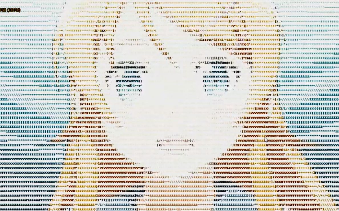【彩色ascii字符画】我写的字符画转换器最新版本加入的输出彩色字符...