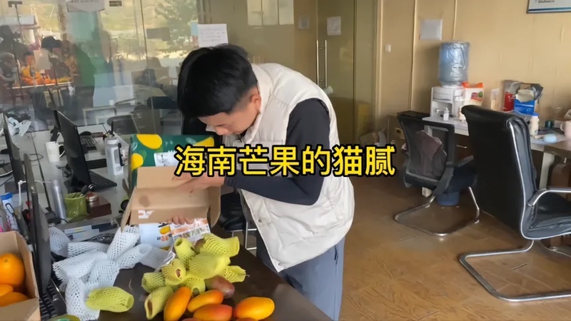 康康今天给朋友简单介绍一下海南芒果里面的秘密