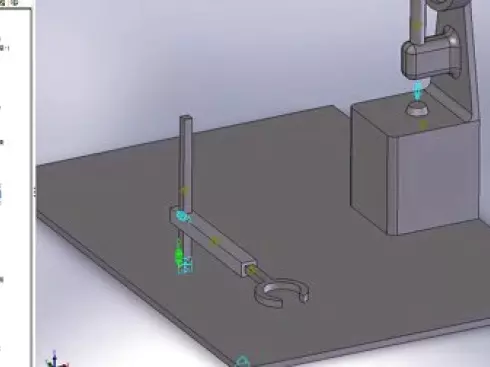 Solidworks动画制作视频教程机械手运动仿真