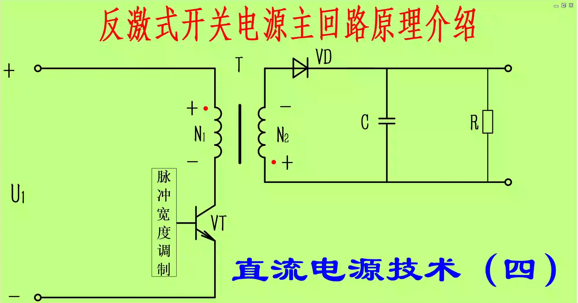 7、反激式开关电源主回路工作原理