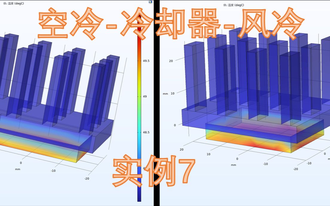 COMSOL芯片散热模拟(实例7)