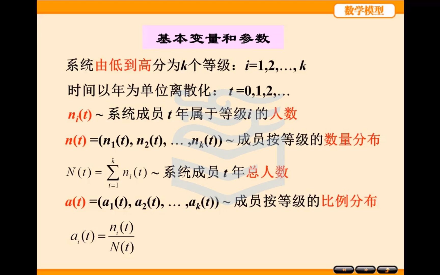 第6章 差分方程与代数方程模型 6.8 等级结构