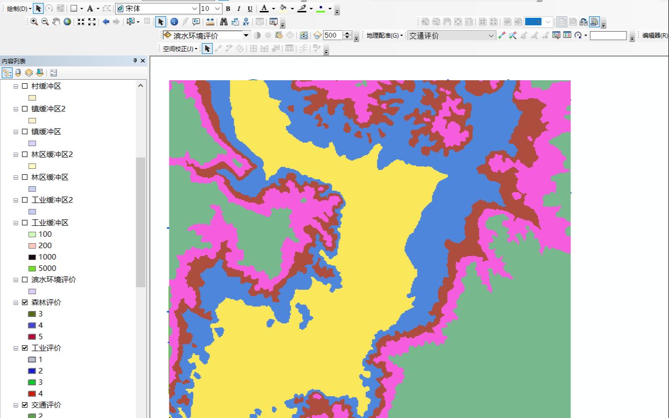 在ArcGis中计算湖泊体积