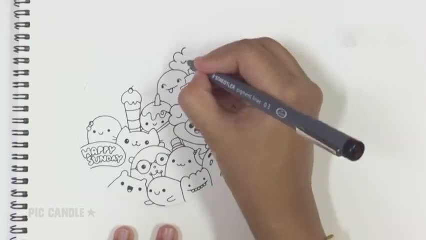 【超简单】可爱的简笔画教程,一支笔就够了!