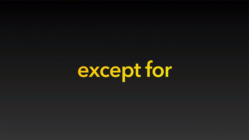except for 有讲解,有习题,有作业