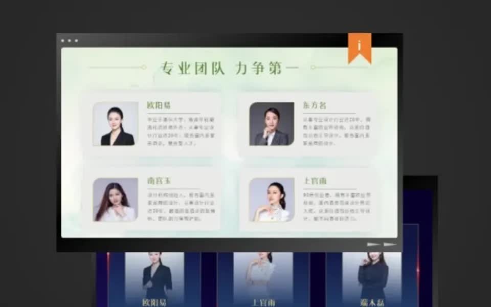 不得不看!让人刮目相看的团队介绍PPT