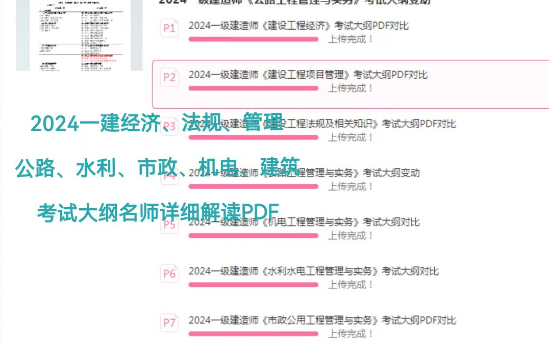 ...、法规、管理、公路、市政、机电、水利】考试大纲变动PDF集锦!