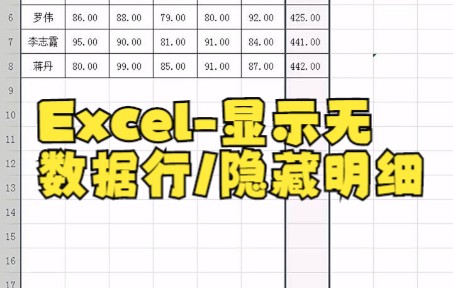 【excel表格制作】为了页面美观,我们需要将报表没有数据的区域隐藏...