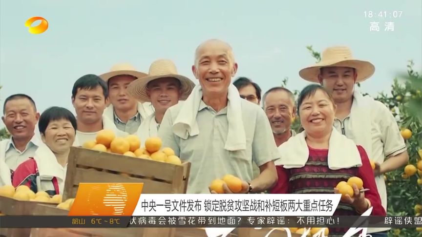 中央一号文件发布,锁定脱贫攻坚战和补短板两大重点任务