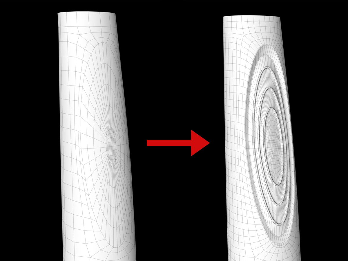 C4D牙刷建模知识点标准椭圆形布线开洞分享