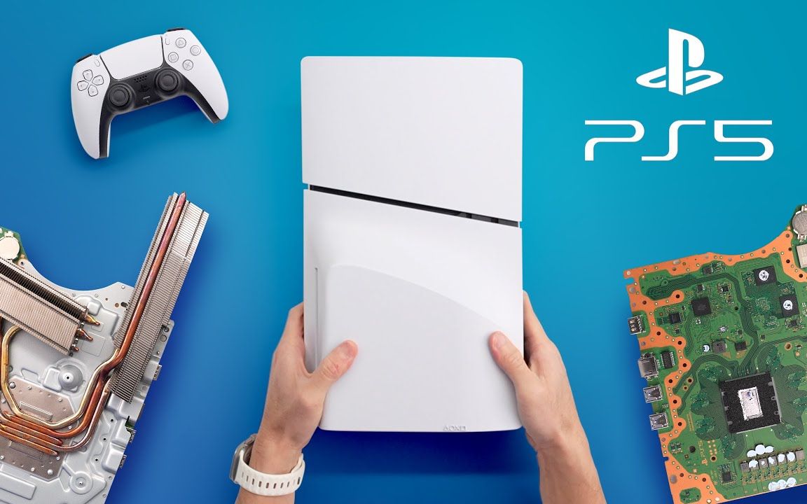 【主机开箱】全新索尼Sony PS5 "Slim" - 开箱拆解「Dave2D」|机翻中字