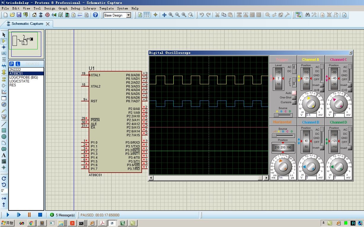 [数字电路]三极管的延迟试验