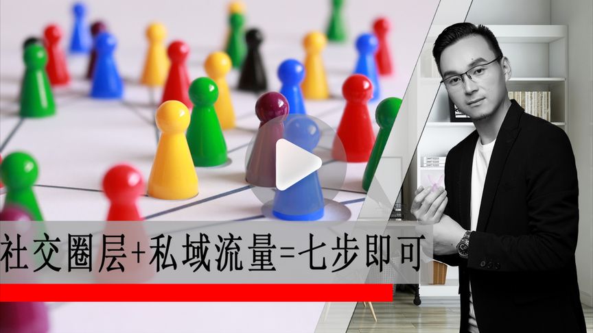 简单七步法,带你了解社交圈层+私域流量的商业模式!