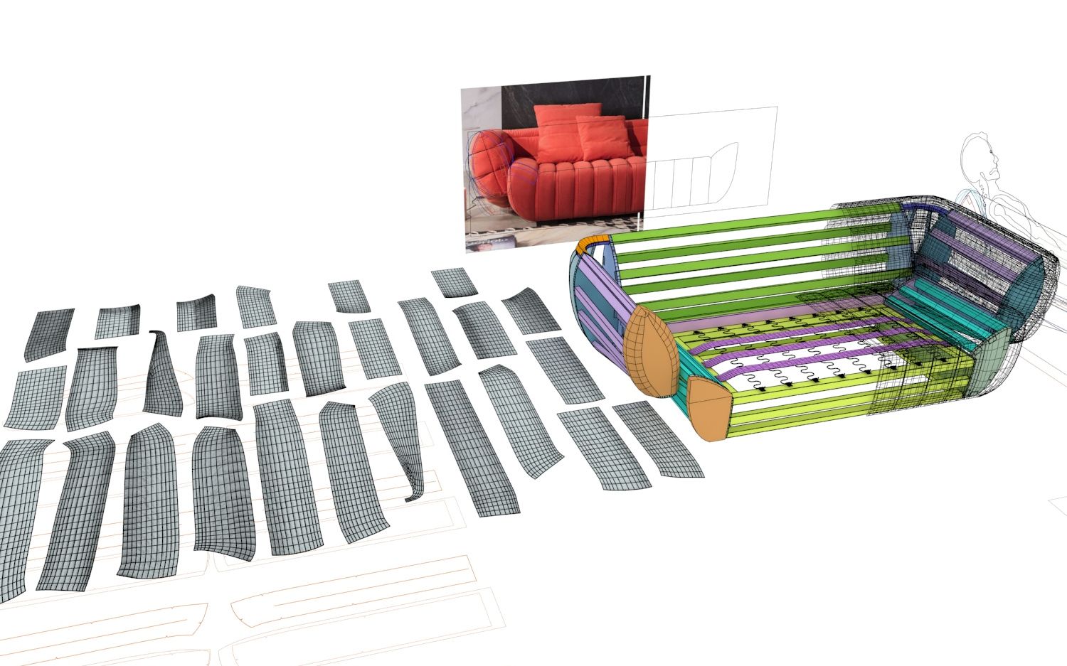 沙发电脑打样3章-3课,样片展开软件-使用