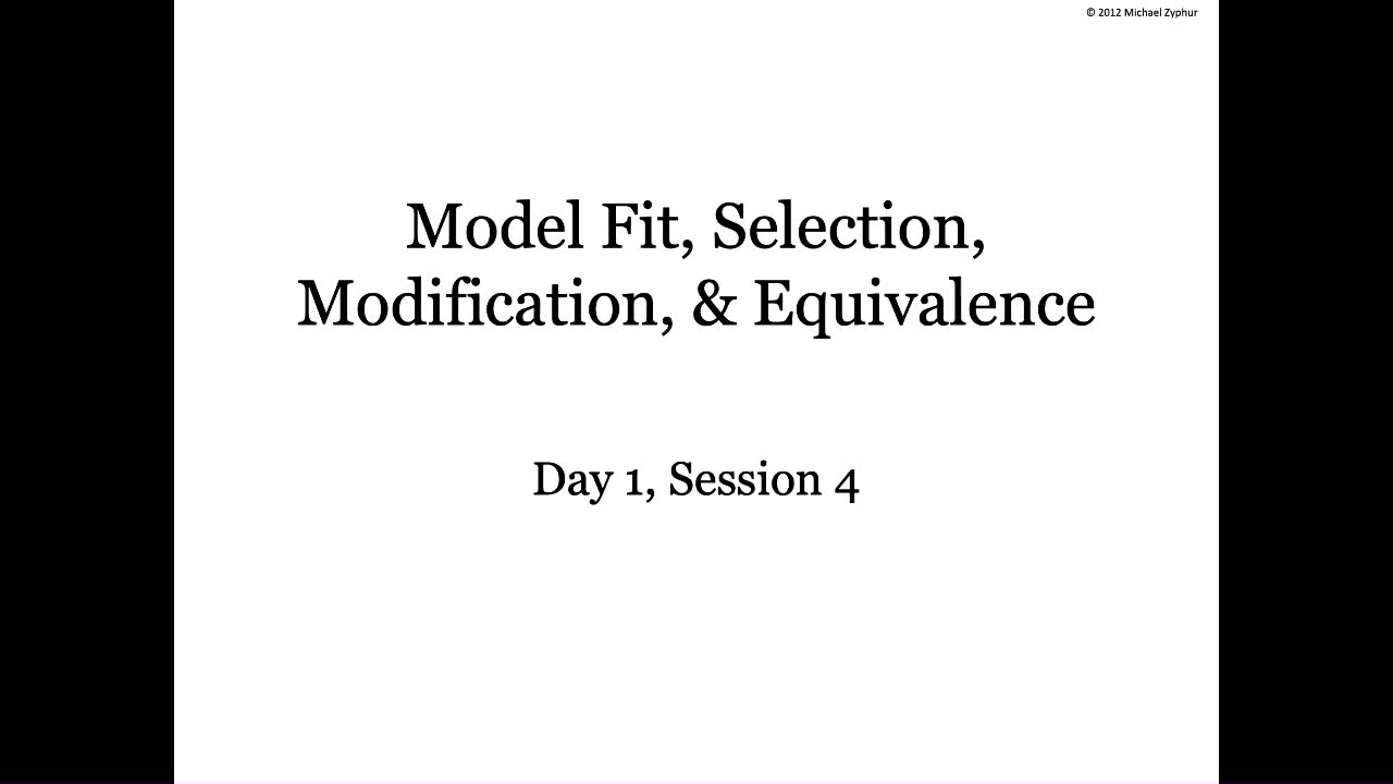 [软件教程] Mplus Workshop (Day 1 of 5 days)