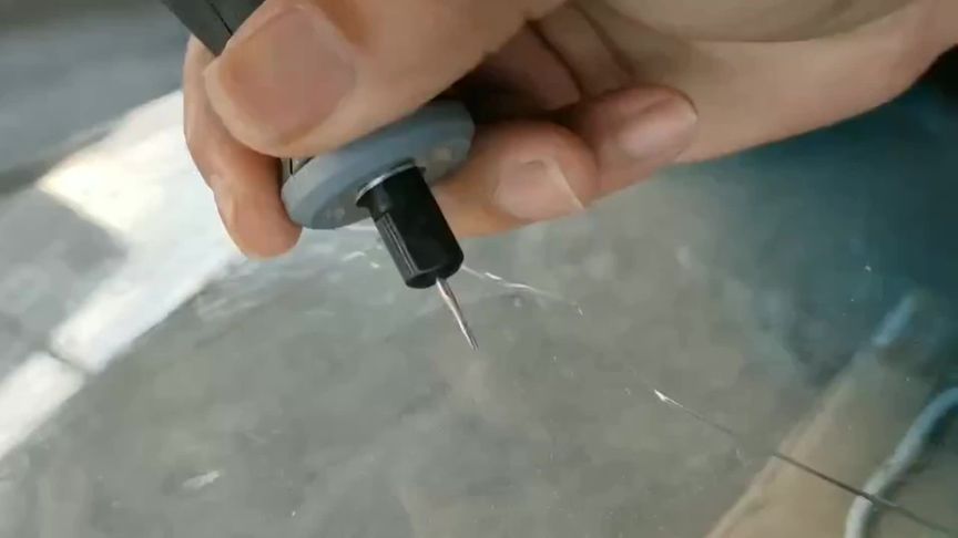 汽车玻璃修复打孔钻头 汽车玻璃修复止裂孔 #汽车玻璃修复工具