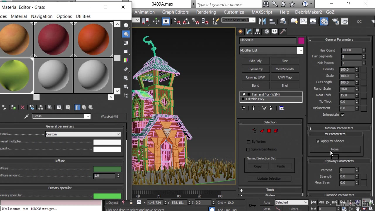 MAX卡通场景动画教程 Lynda – 3ds Max Stylized Environment for ...