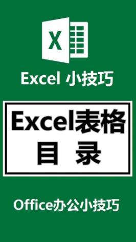 #excel Excel表格目录---Excel小技巧 #excel技巧 #excel教程 #office办公...