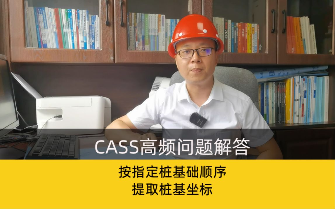 cass11使用教程如何按指定桩编号顺序提取桩基础坐标