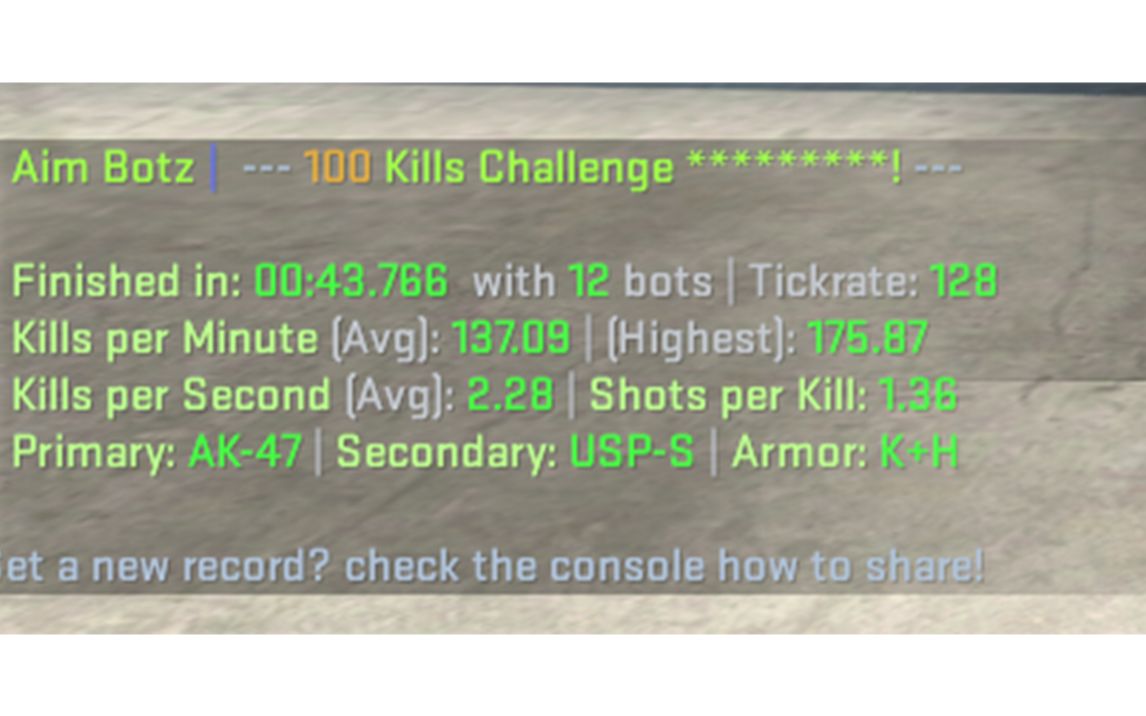 完美C+ 140KPM AimBot单0面练枪【CSGO练枪】远超同分段枪法...