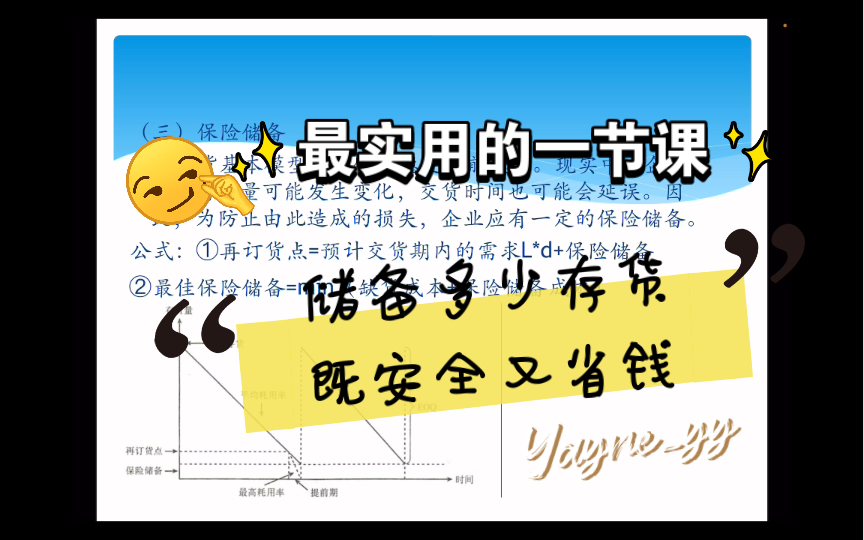 2022年中级财务管理0704存货管理(下)经济订货量扩展模型