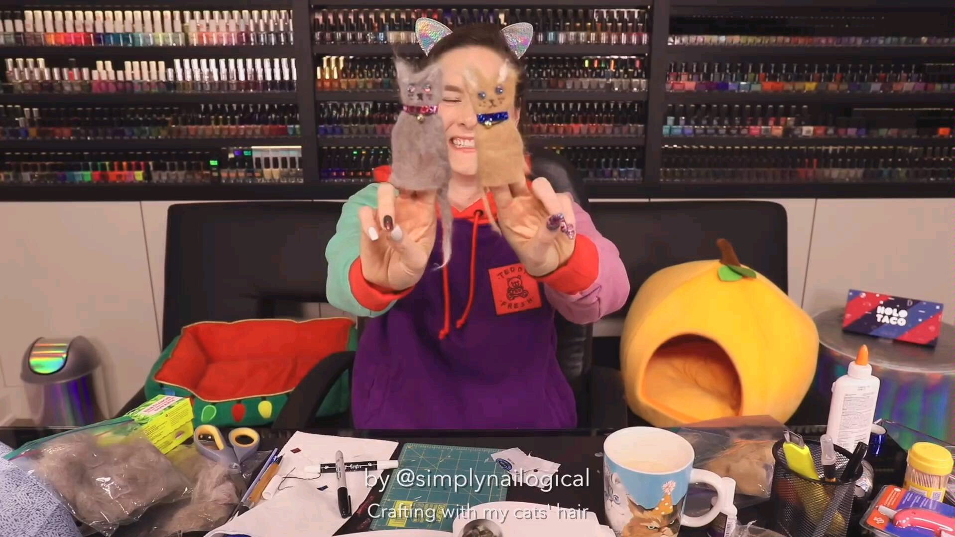 【生 | Simply Nailogical】用猫毛做手工