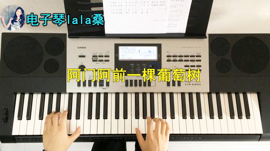《蜗牛与黄鹂鸟》电子琴版,小学音乐课是数学老师教的吧