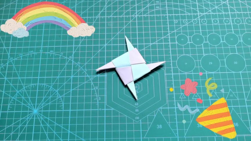 折纸:飞得又快又远的折纸飞镖!简单易学几张纸轻松搞定