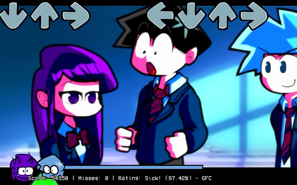 FNF x 古见同学模组 可以下载玩了?!(附链接)