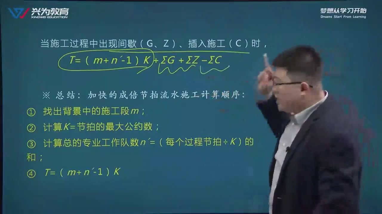 加快成倍节拍流水施工计算