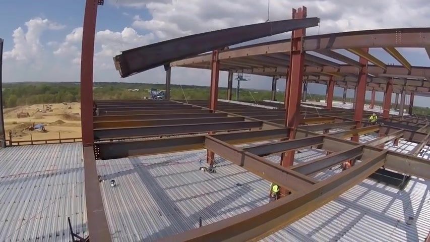 钢结构现场安装视频