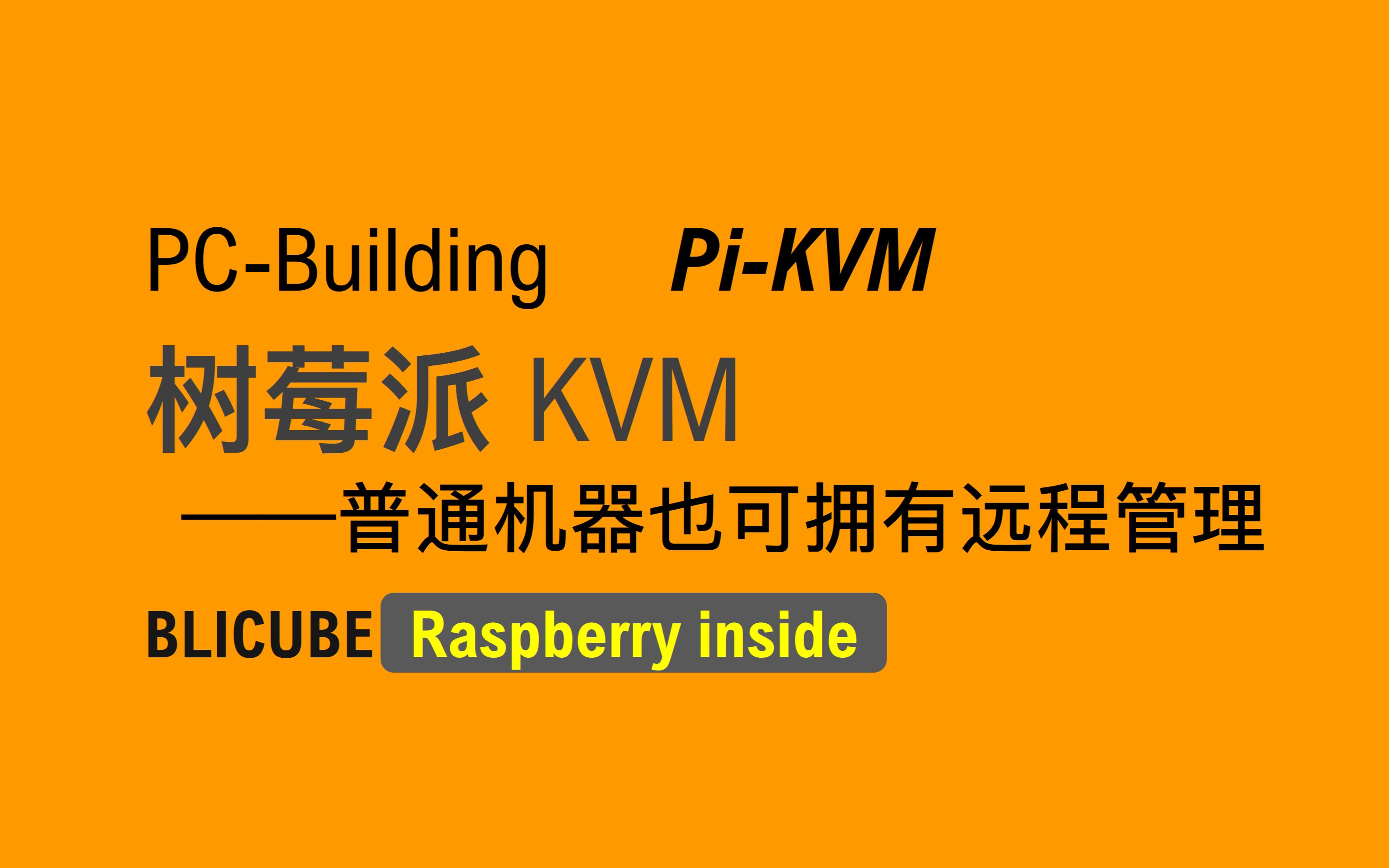 【老湿基】树莓派 KVM 系统 | pikvm 远程管理,实现 IPMI 功能!