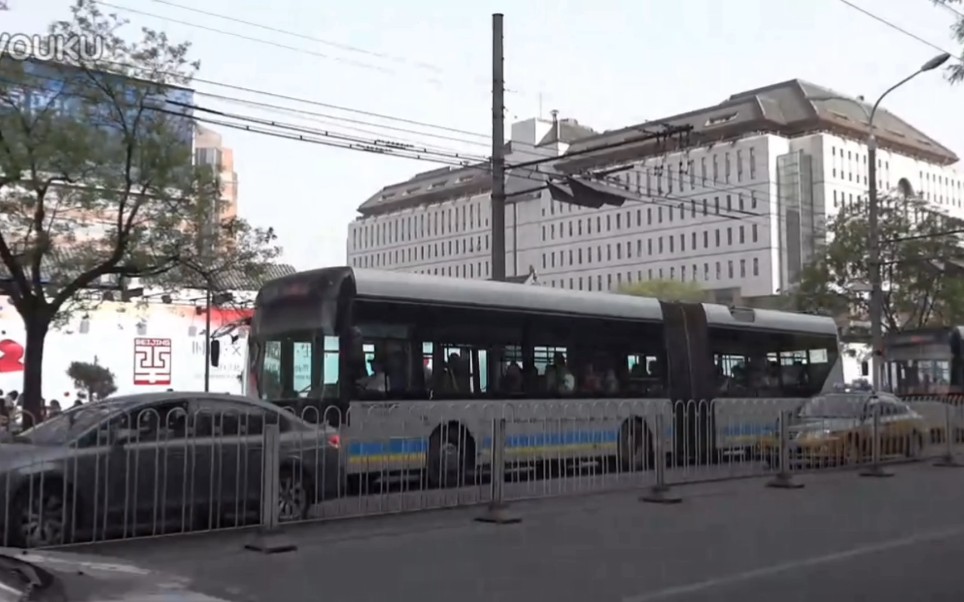 2012年4月28日 北京西单无轨电车升杆(搬运于优酷)