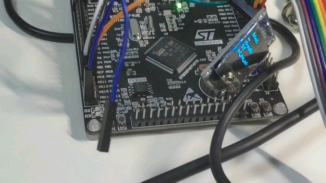 stm32 micropython 拉力 频率测量 键盘输入 pwm输出 oled显示 简易版