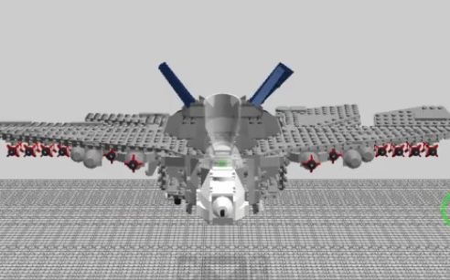 乐高电子图纸作品——歼轰-10(架空)