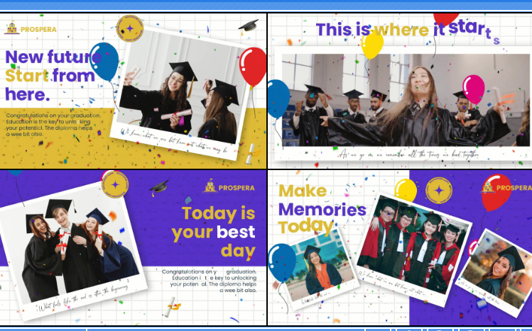 AE模板-大学生毕业典礼庆祝视频校友会同学会记录视频博士生大学...