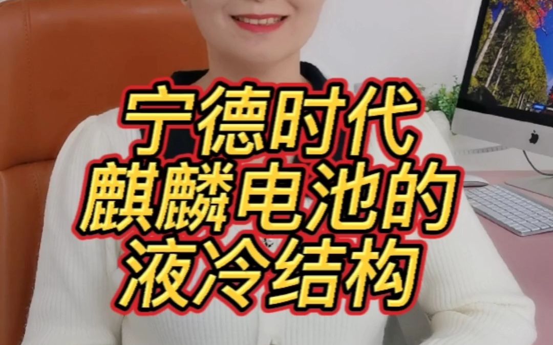 宁德时代麒麟电池的液冷结构