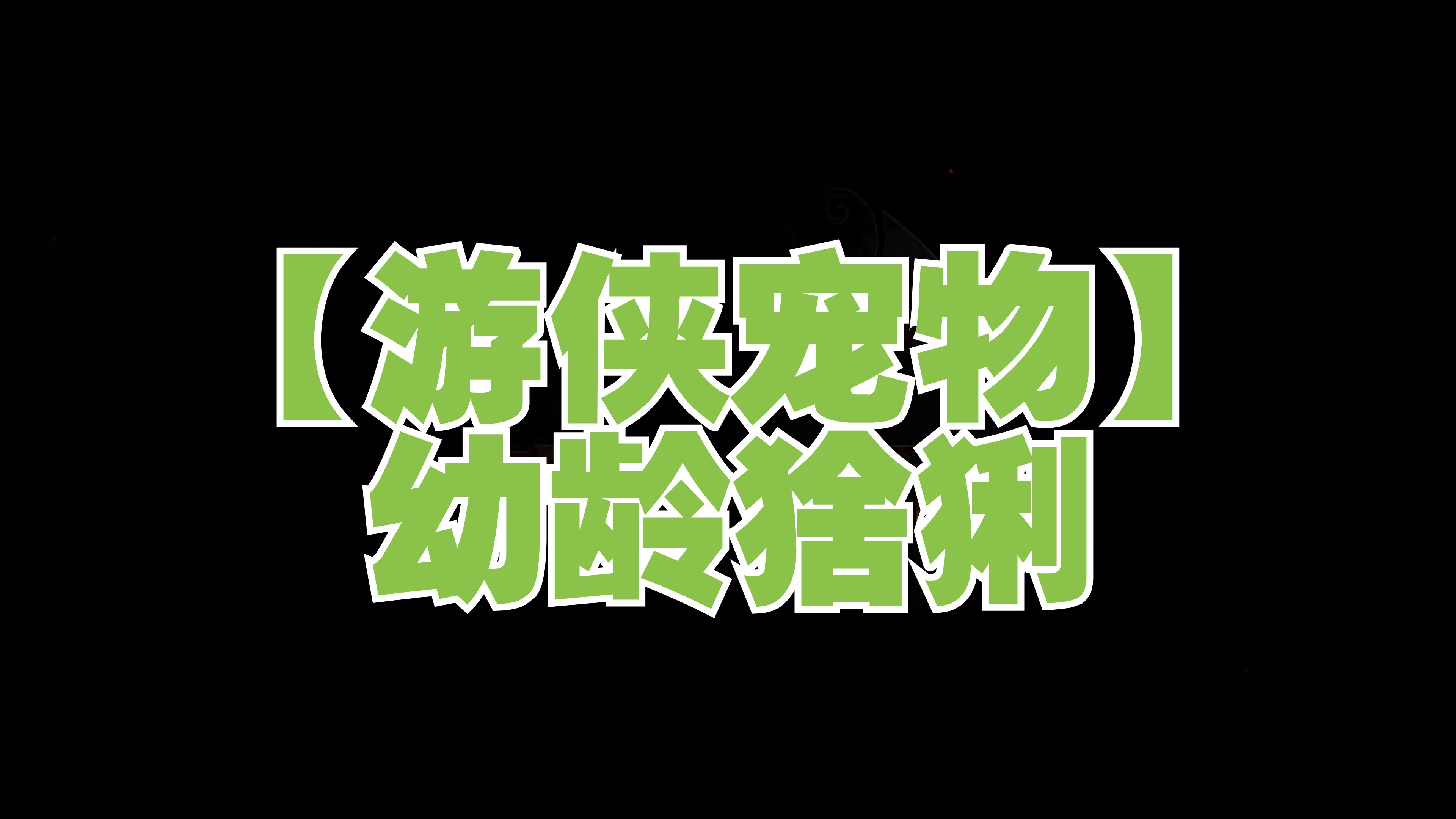 激战2金昆【游侠宠物】幼龄猞猁